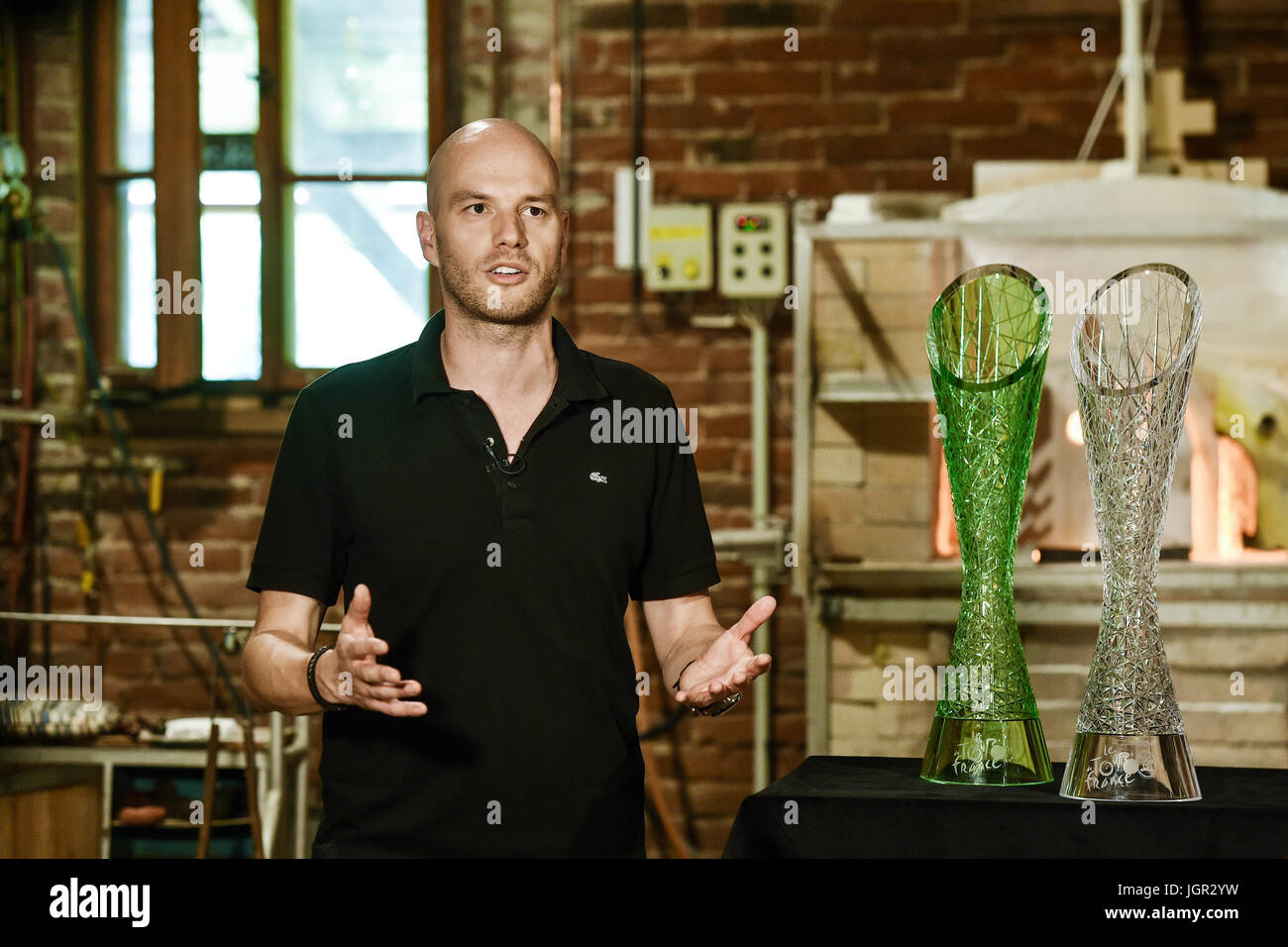 Lindava, Czech Republic. 30th June, 2017. Designer Peter Olah presents ...