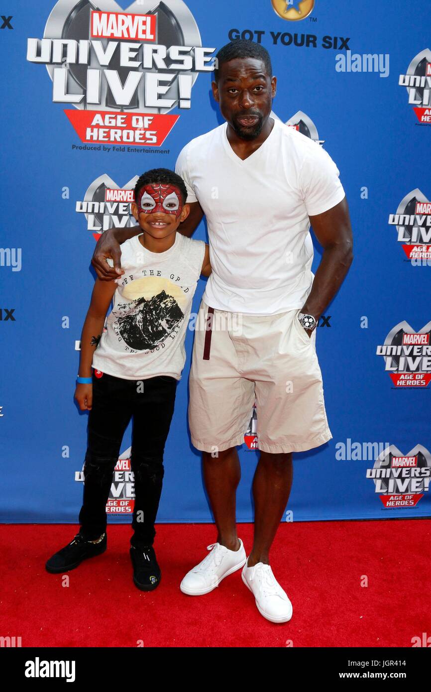 Los Angeles, CA, USA. 8th July, 2017. Lonnie Chavis, Sterling K Brown ...