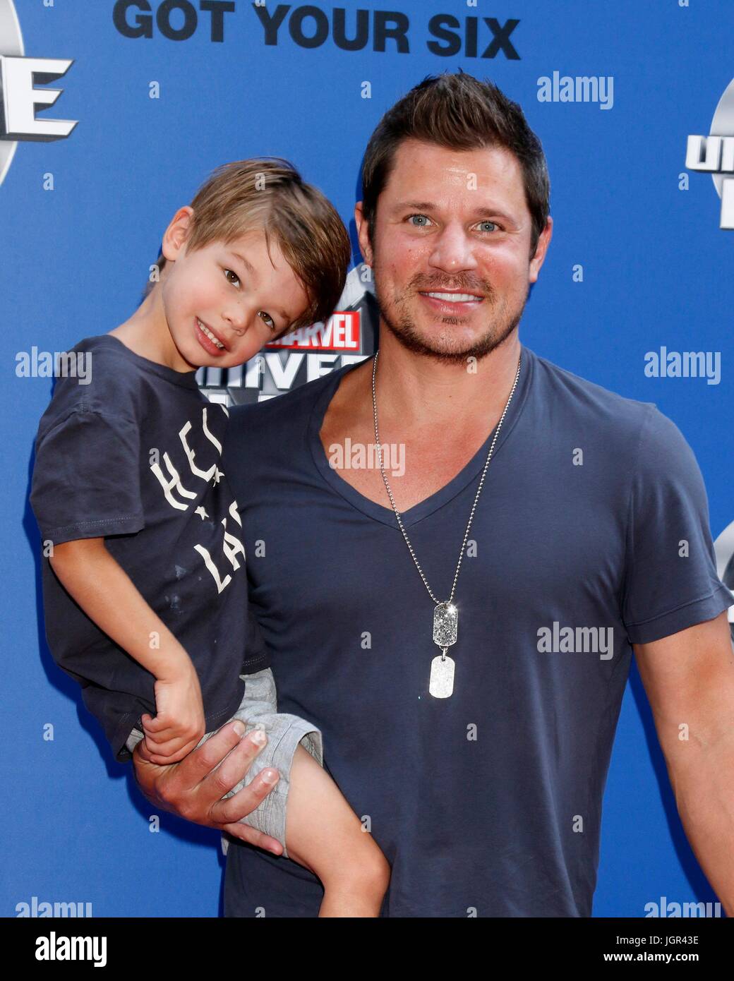 Star lord nick lachey camden lachey captain america hi-res stock ...