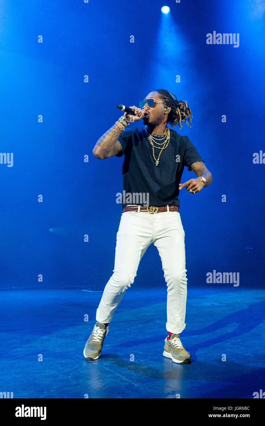 Milwaukee, Wisconsin, USA. 8th July, 2017. Rapper FUTURE (NAYVADIUS ...