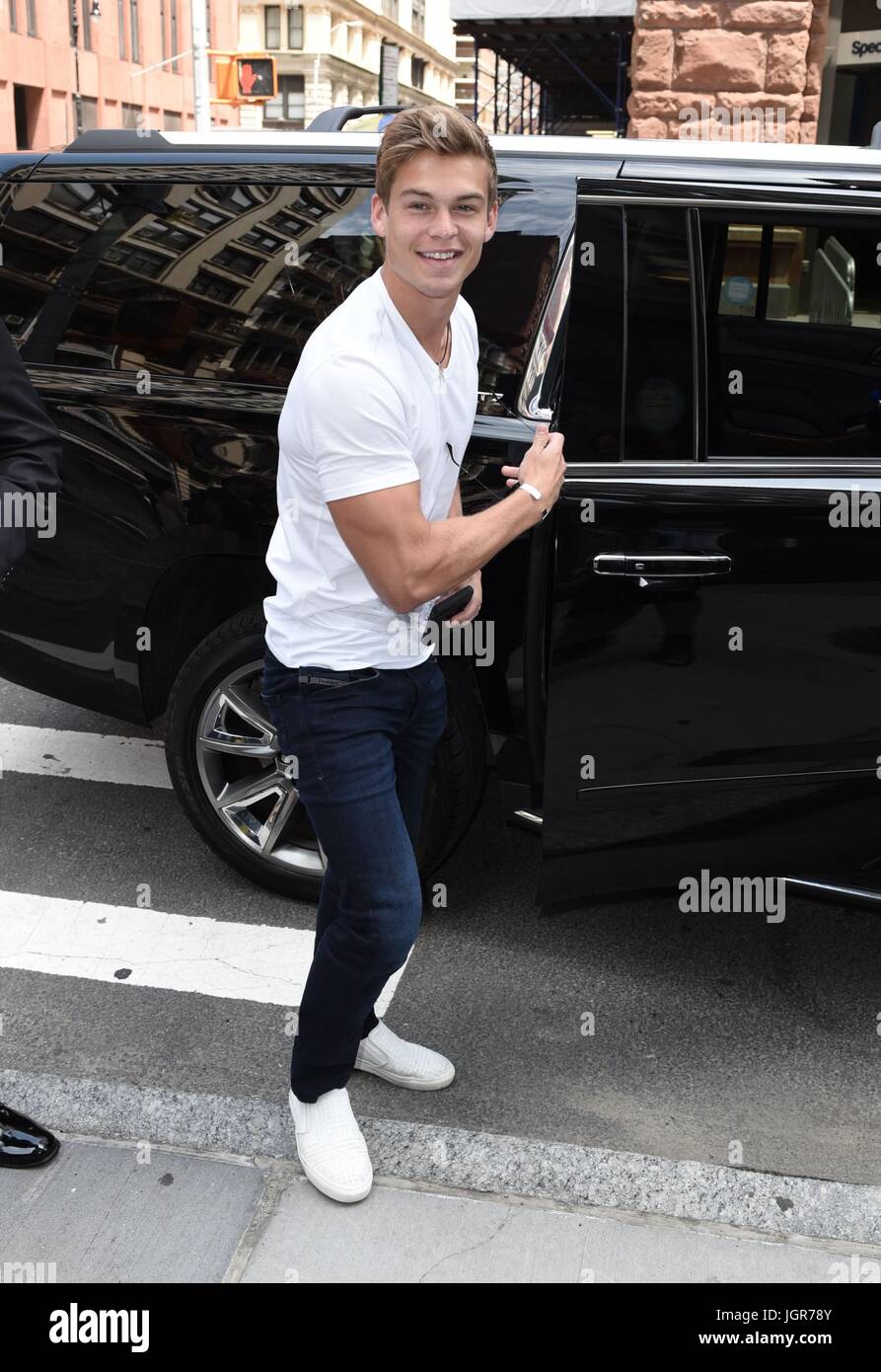 New York, NY, USA. 10th July, 2017. Mitchell Slaggert out and about for ...