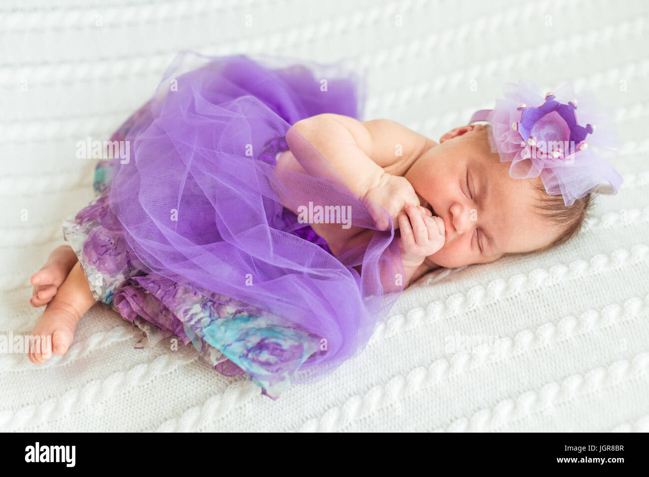 Newborn baby girl princess Stock Photo - Alamy