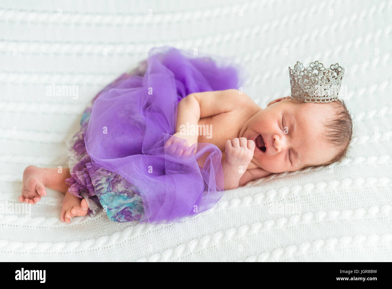 Newborn baby girl princess Stock Photo - Alamy