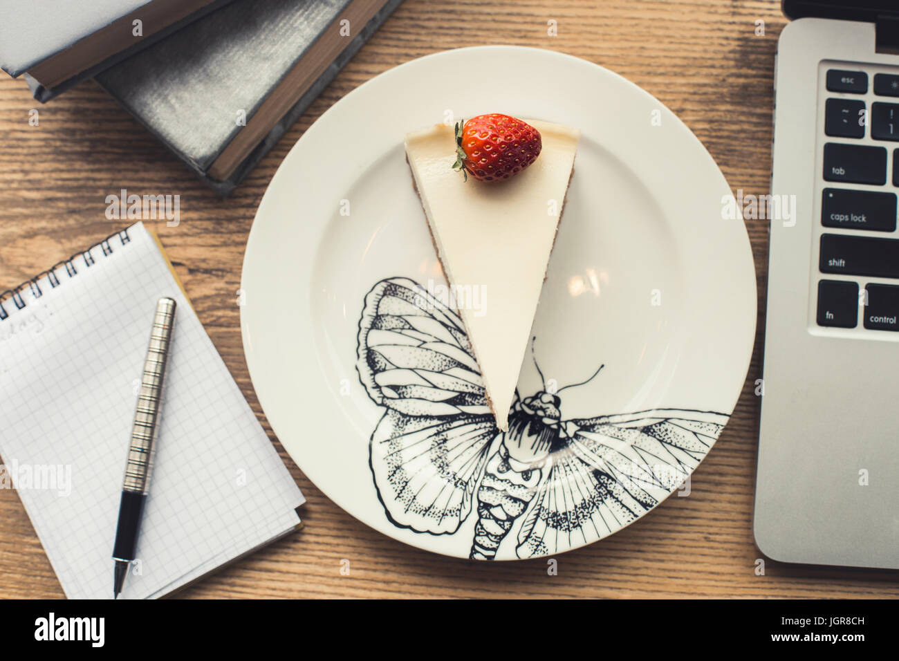 Objects isolated on table in a coffee shop Stock Photo - Alamy