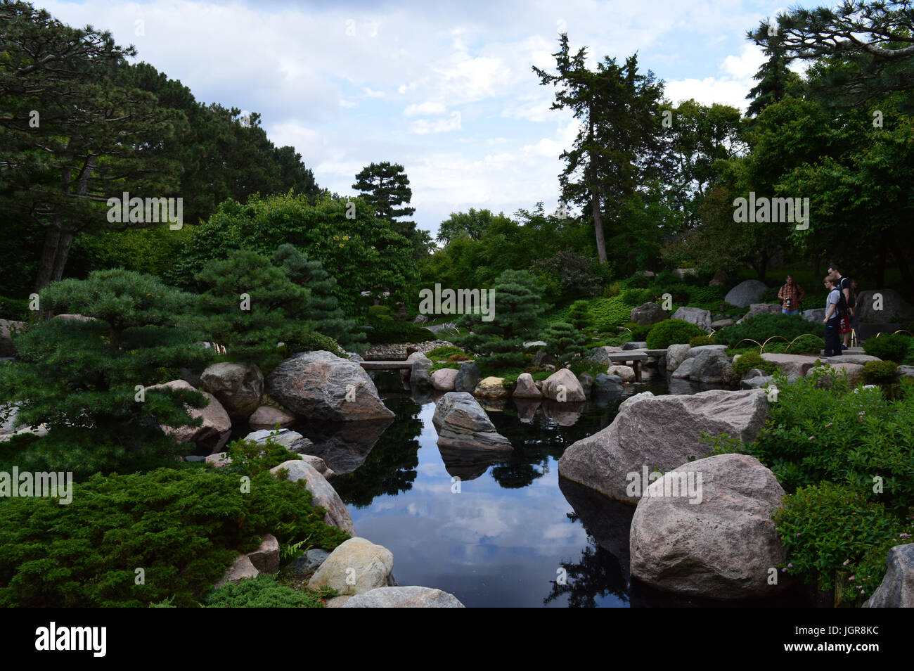 Japanese Garden during summer Stock Photo - Alamy