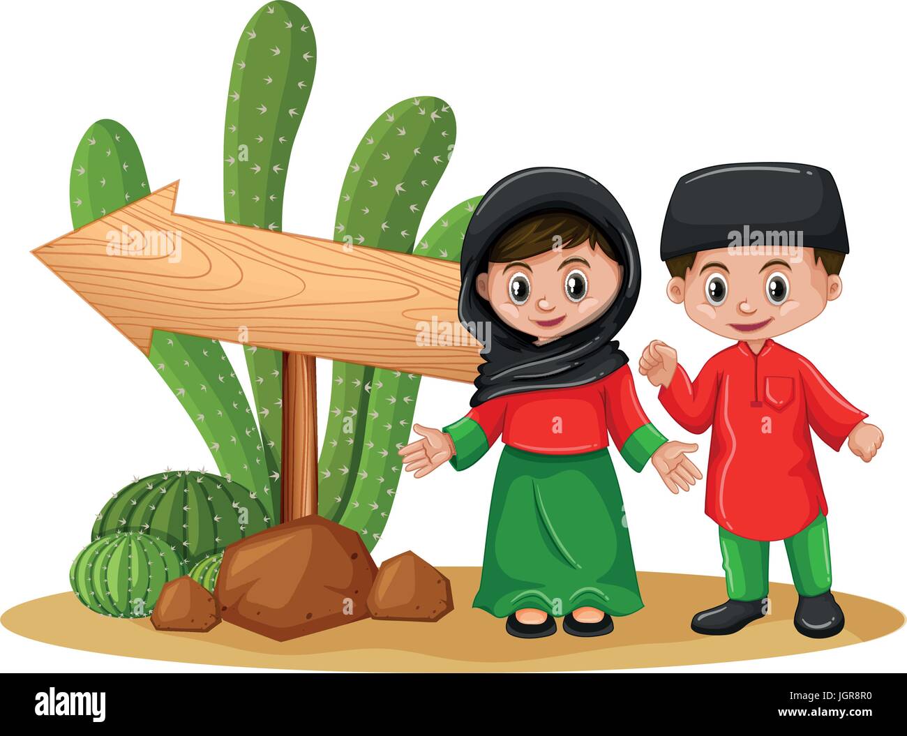 Muslim kids writing hi-res stock photography and images - Alamy