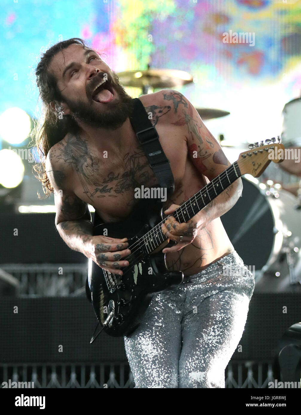 Simon Neil from Biffy Clyro performs on the main stage at the TRNSMT ...