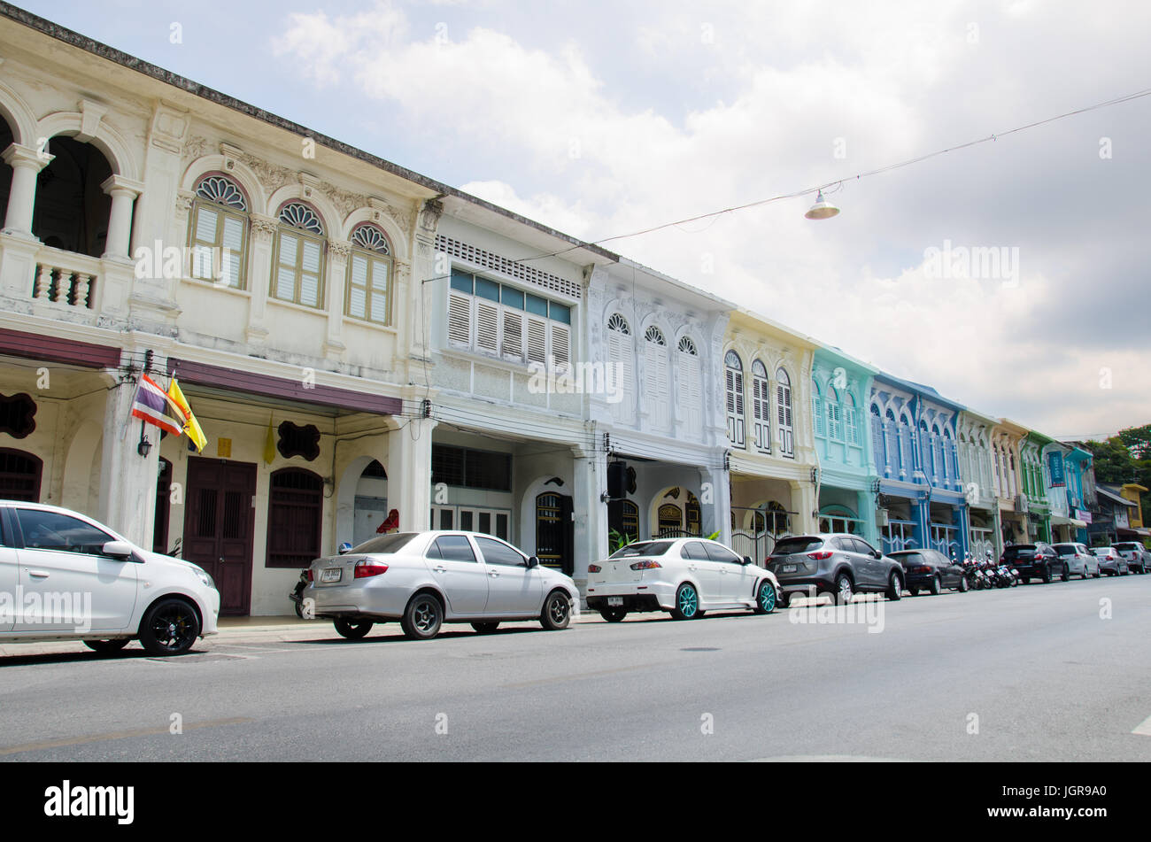 PHUKET - MAY 03 : Building, Sino-Portuguese Architecture, in old town ...