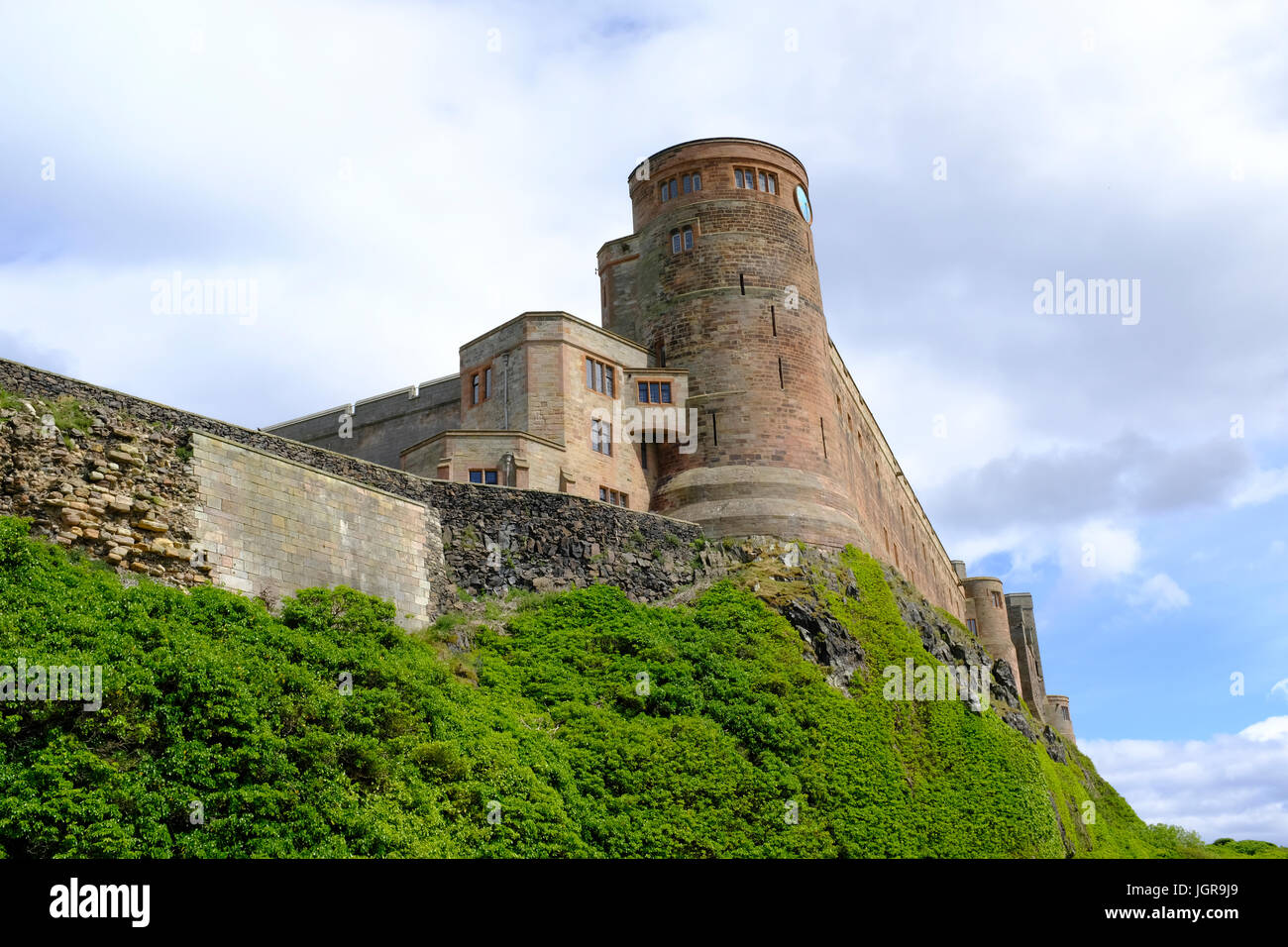 Bamburgh Castle - located on the northeast coast of England in ...