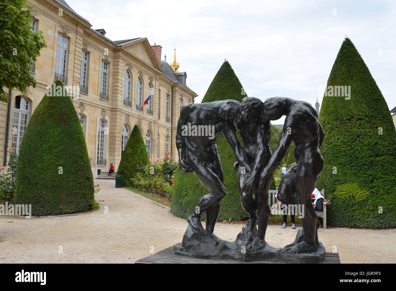 PARIS - AUG 3: The Three Shades at the Musee Rodin in Paris, France, is ...