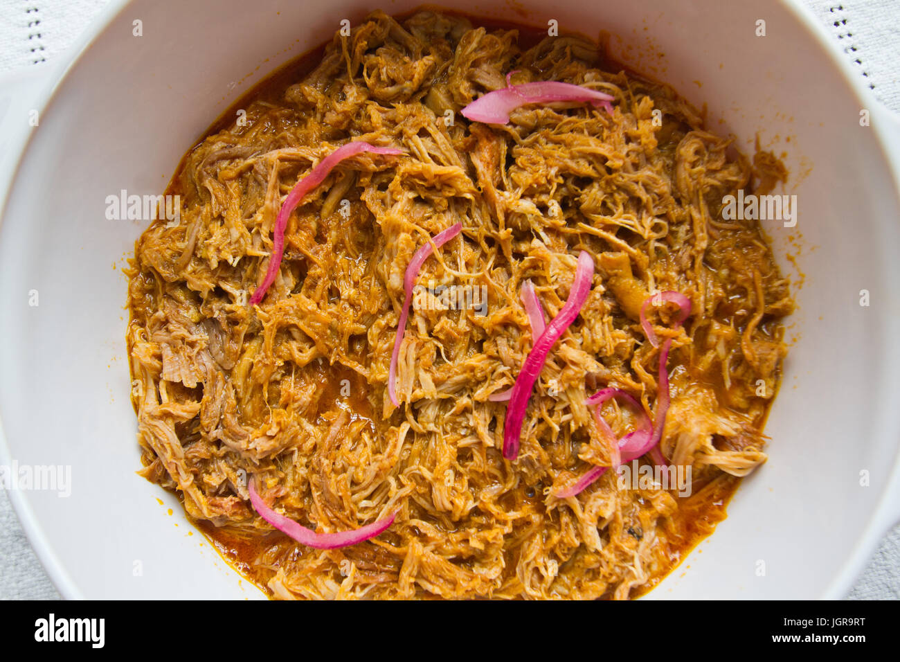 cochinita dish from Yucatan Mexico Stock Photo - Alamy