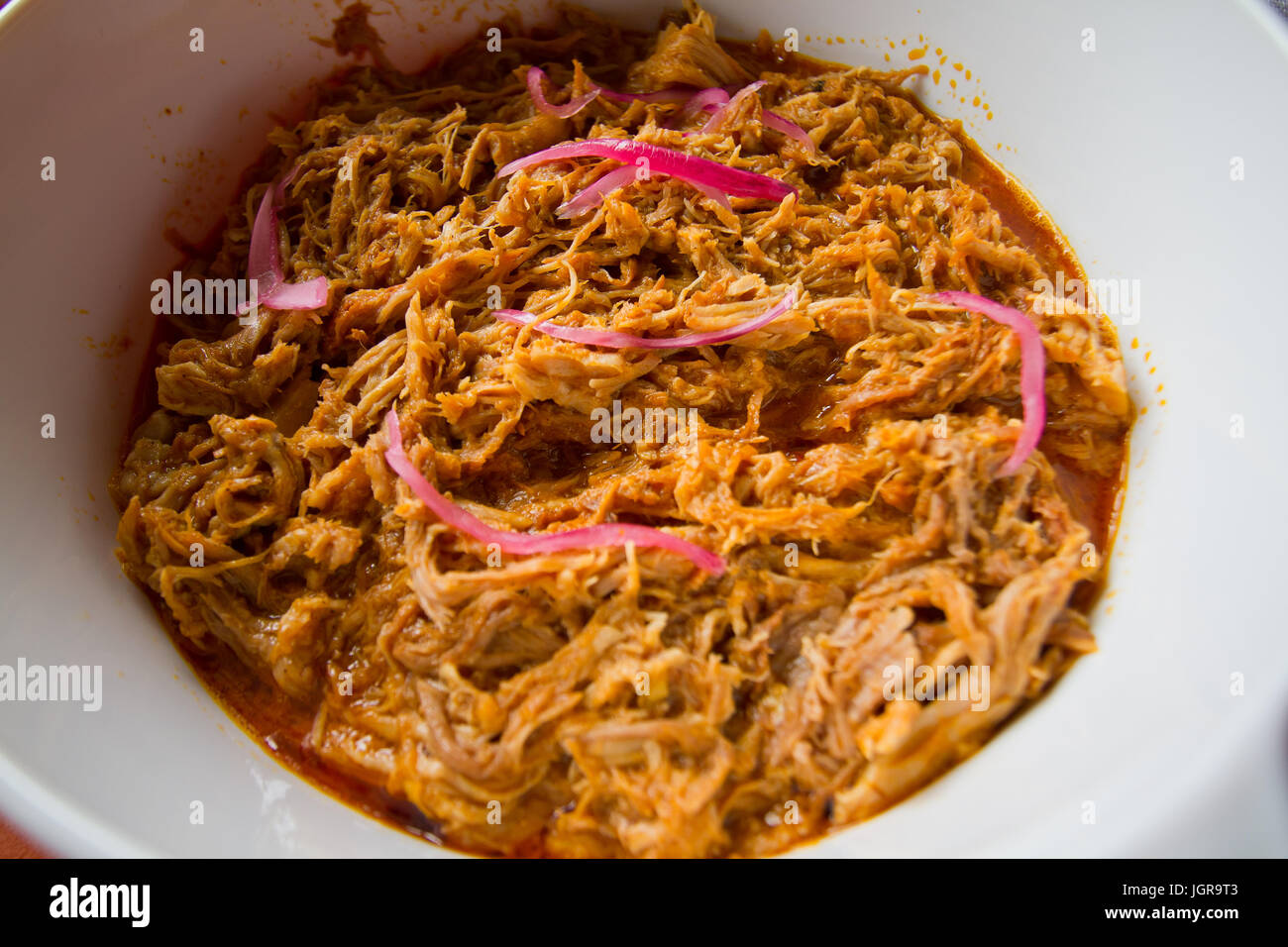 cochinita dish from Yucatan Mexico Stock Photo - Alamy