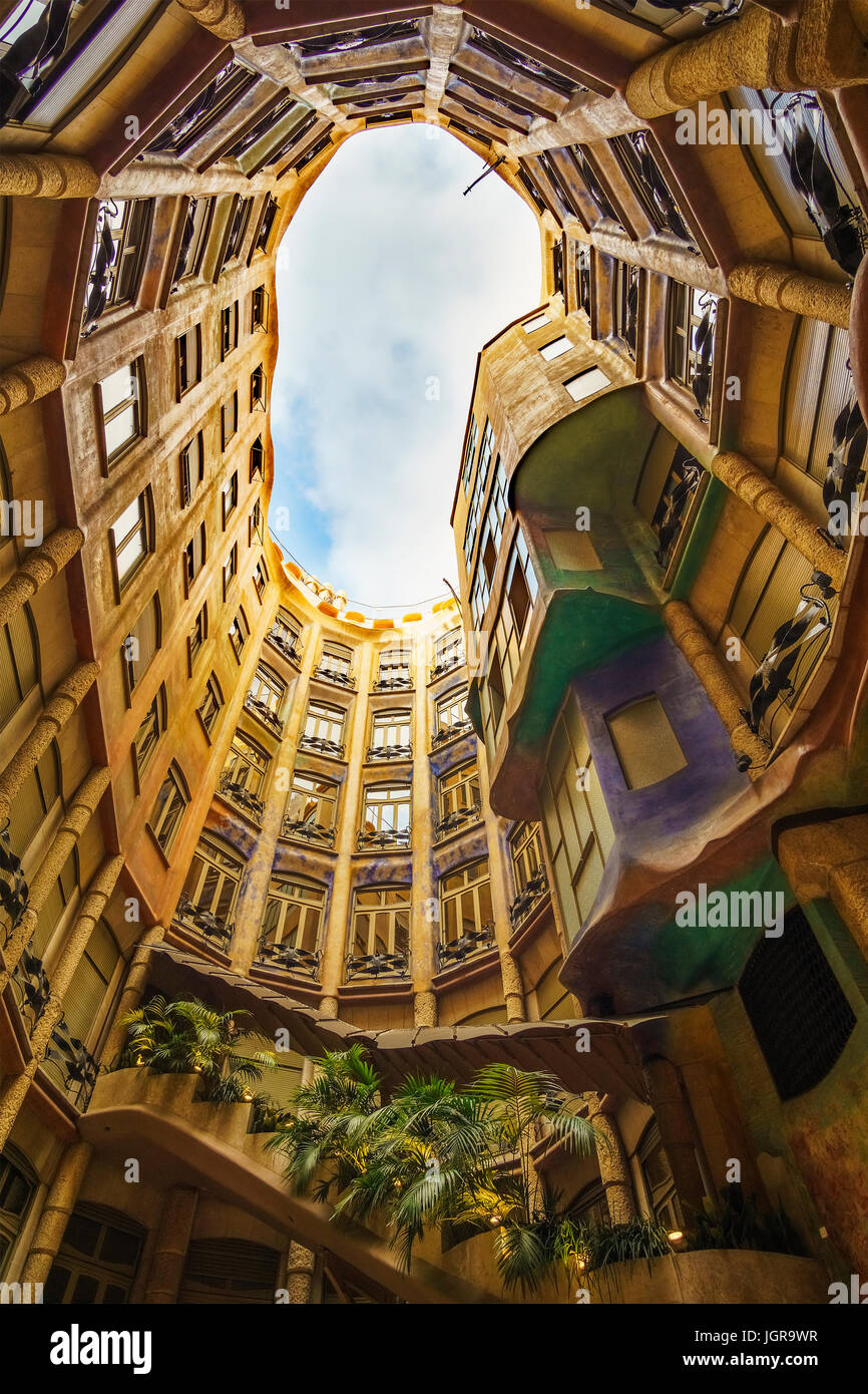 Casa Milà, La Pedrera or "open quarry" is a famous modernist building ...