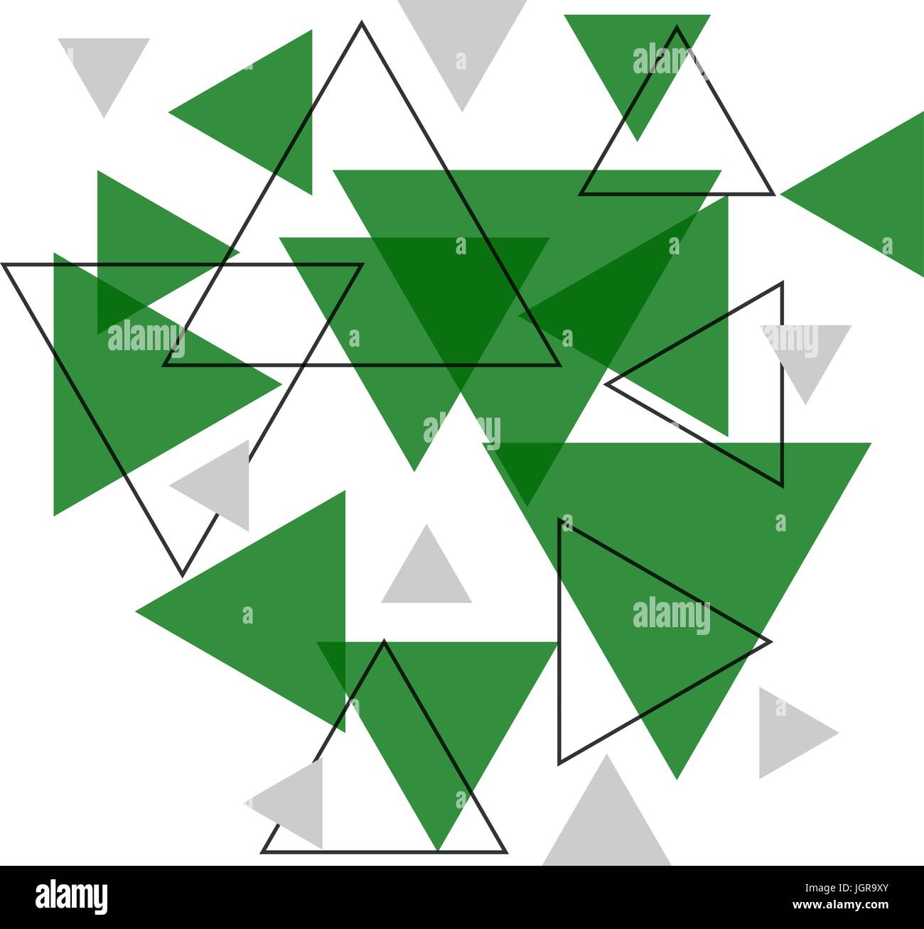 Abstract green triangle banner background, stock vector Stock Vector ...