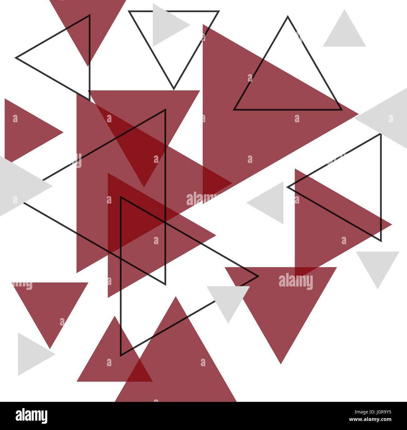 Abstract red triangle banner background, stock vector Stock Vector ...