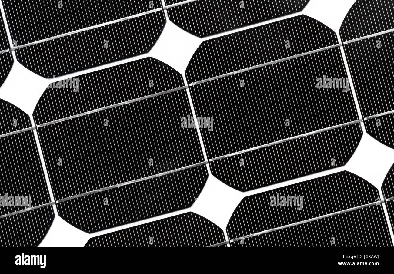 Photovoltaic panel for renewable electric production. Top view Stock ...