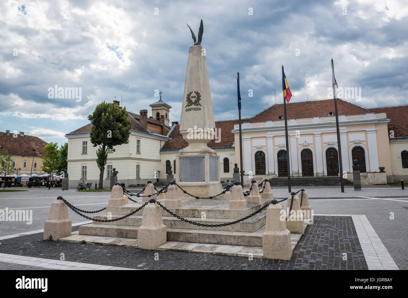 Custozza Monument and Union Hall in Alba Carolina Fortress in Alba ...