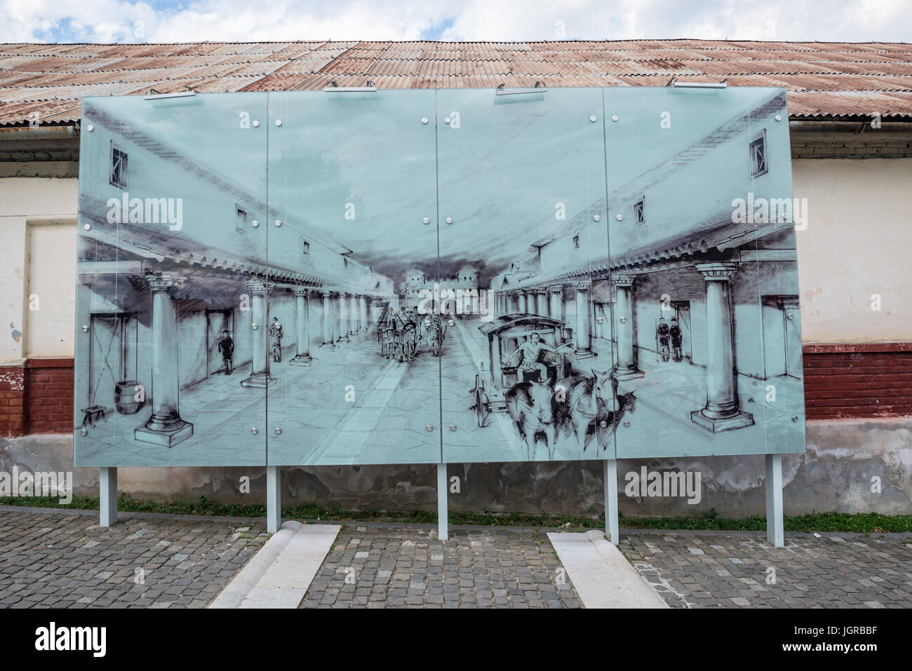 Picture of Roman former Roman buildings in Alba Carolina Fortress in ...