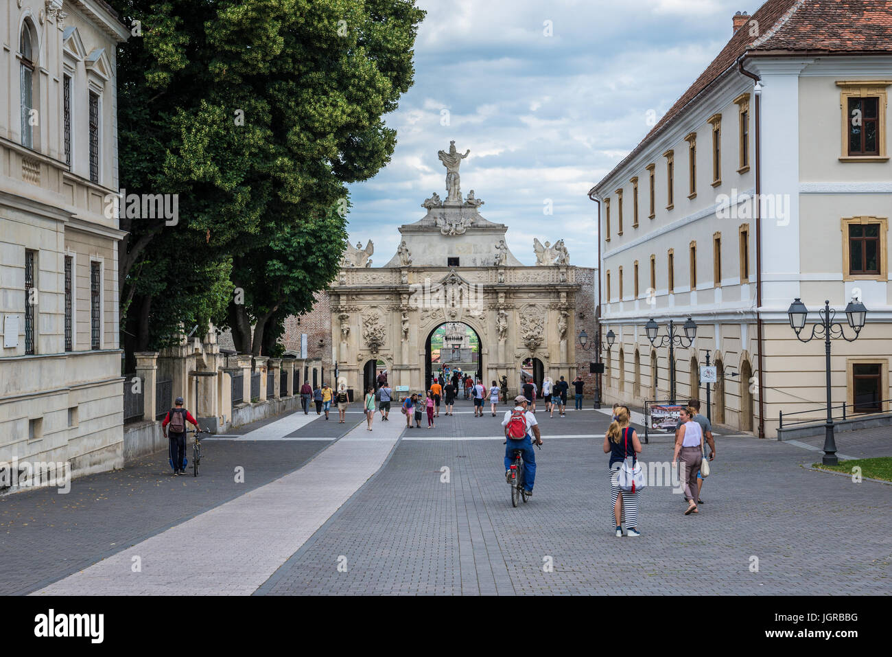 3rd Gate of the Alba Carolina Fortress called Carol's Gate in Alba Iulia city located in Alba ...