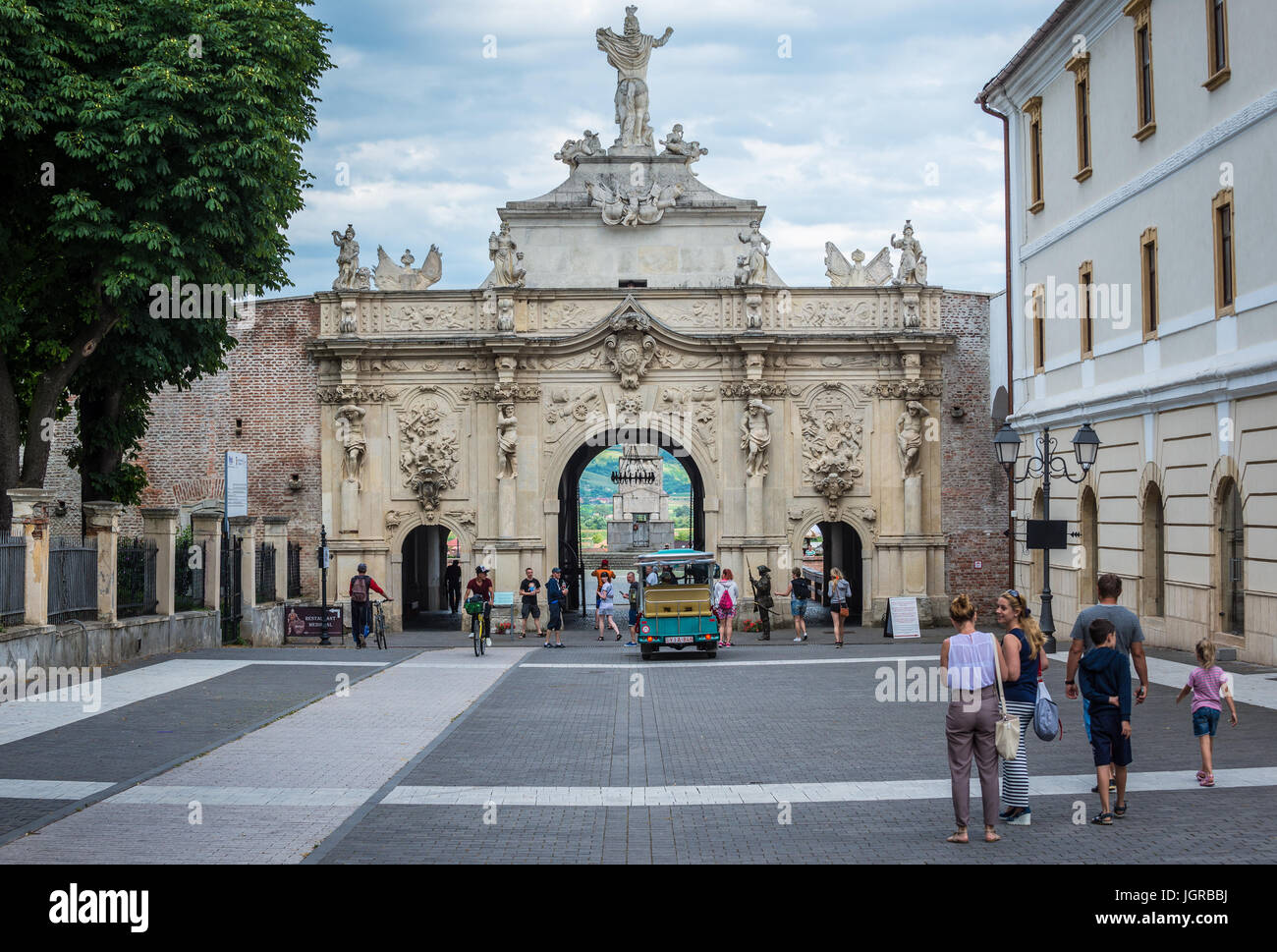 3rd Gate of the Alba Carolina Fortress called Carol's Gate in Alba Iulia city located in Alba ...