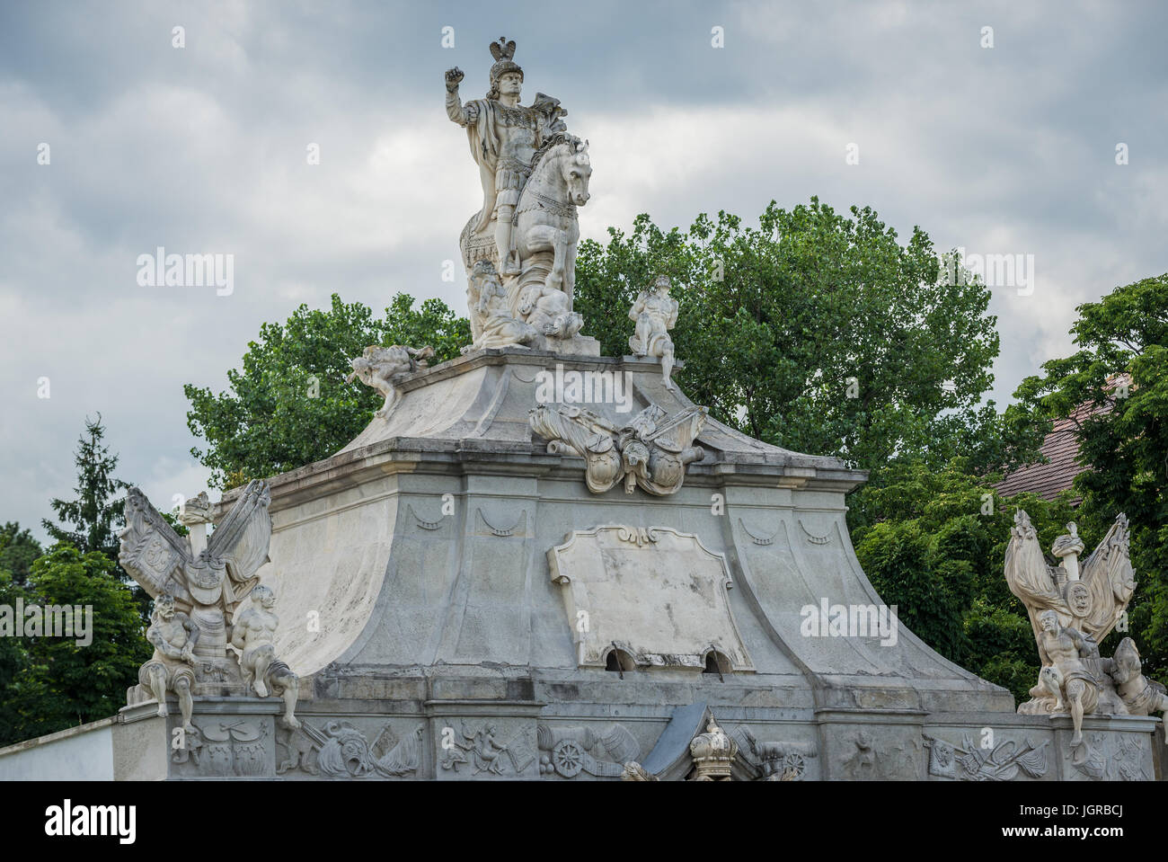 Details of 3rd Gate of the Alba Carolina Fortress called Carol's Gate in Alba Iulia city located ...