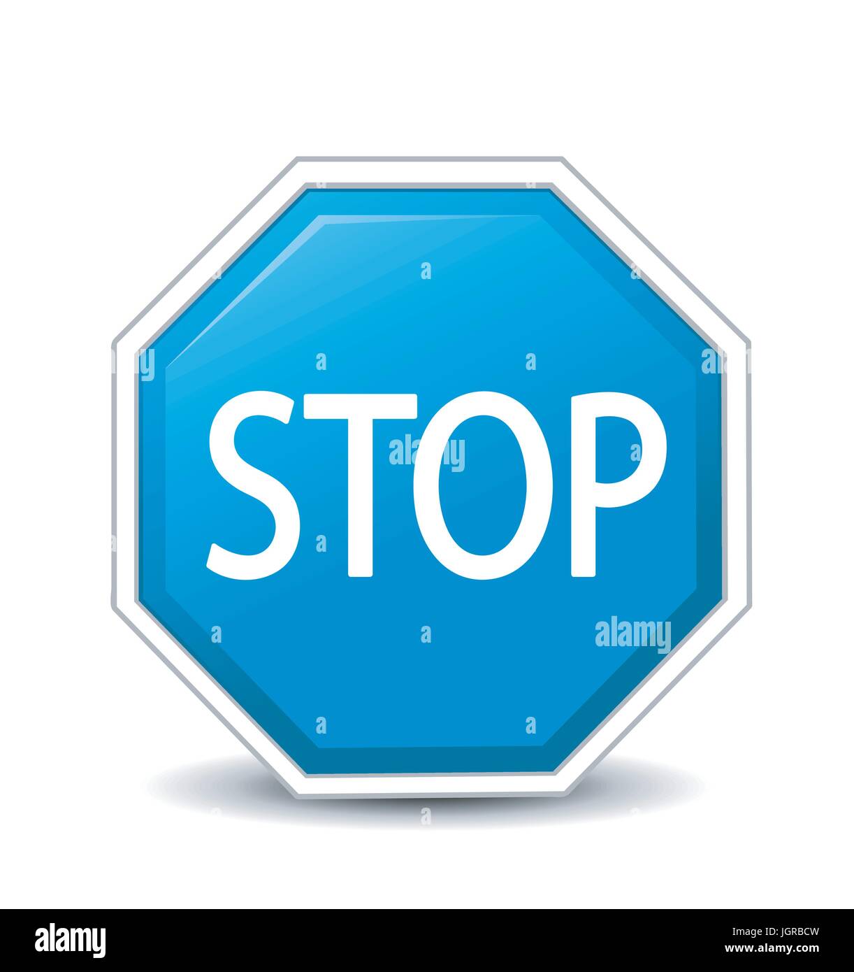 Vector illustration of Stop sign Stock Vector Image & Art - Alamy
