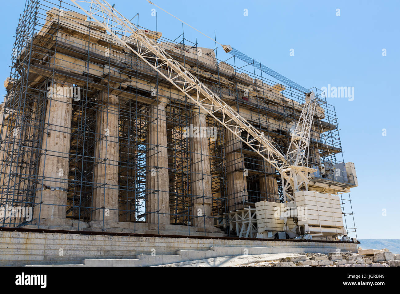 Construction and restoration on the Parthenon, Acropolis construction ...