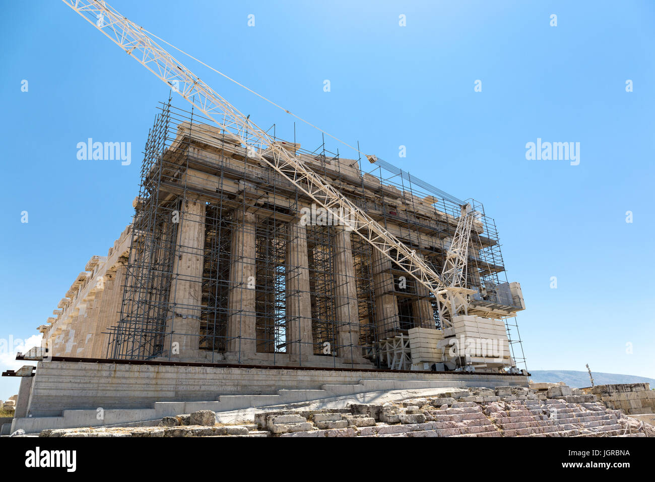 Construction and restoration on the Parthenon, Acropolis construction ...