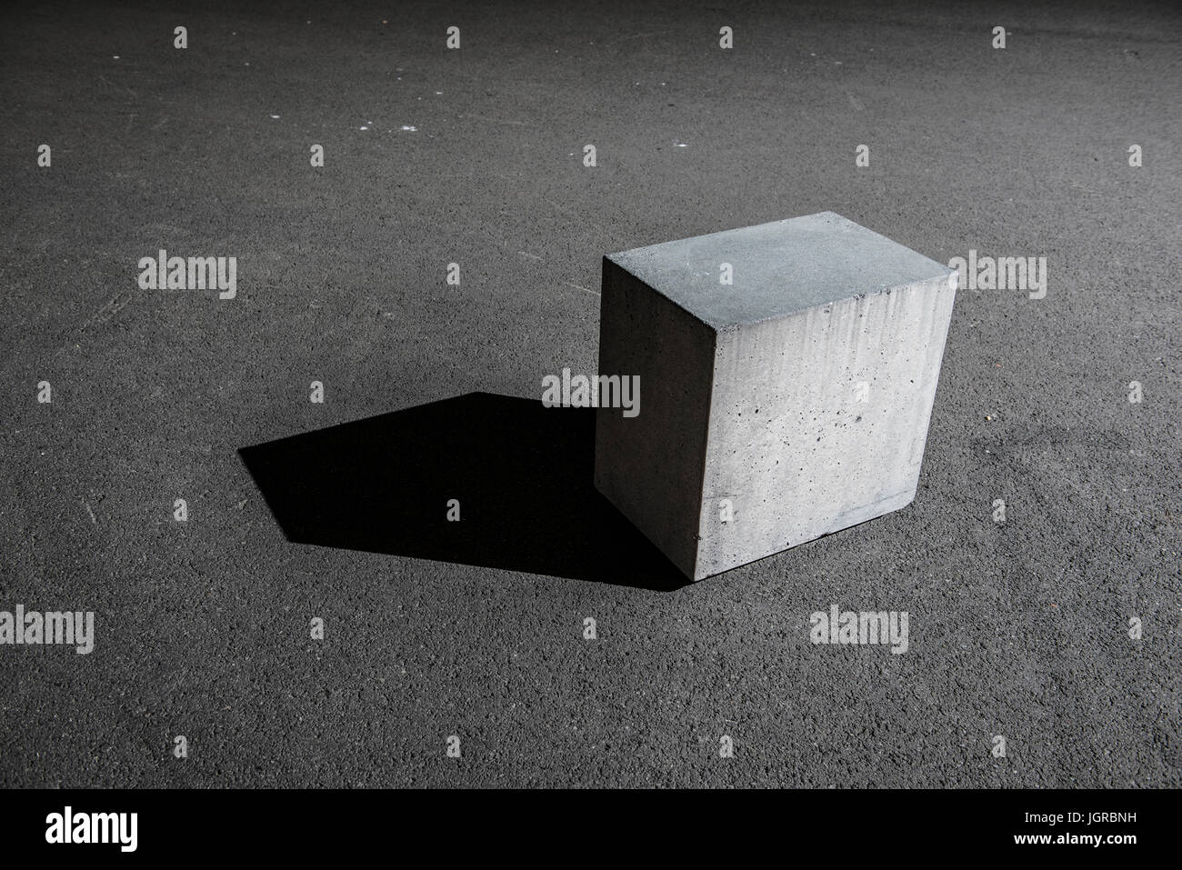 Concrete Cube Block Stock Photo - Alamy