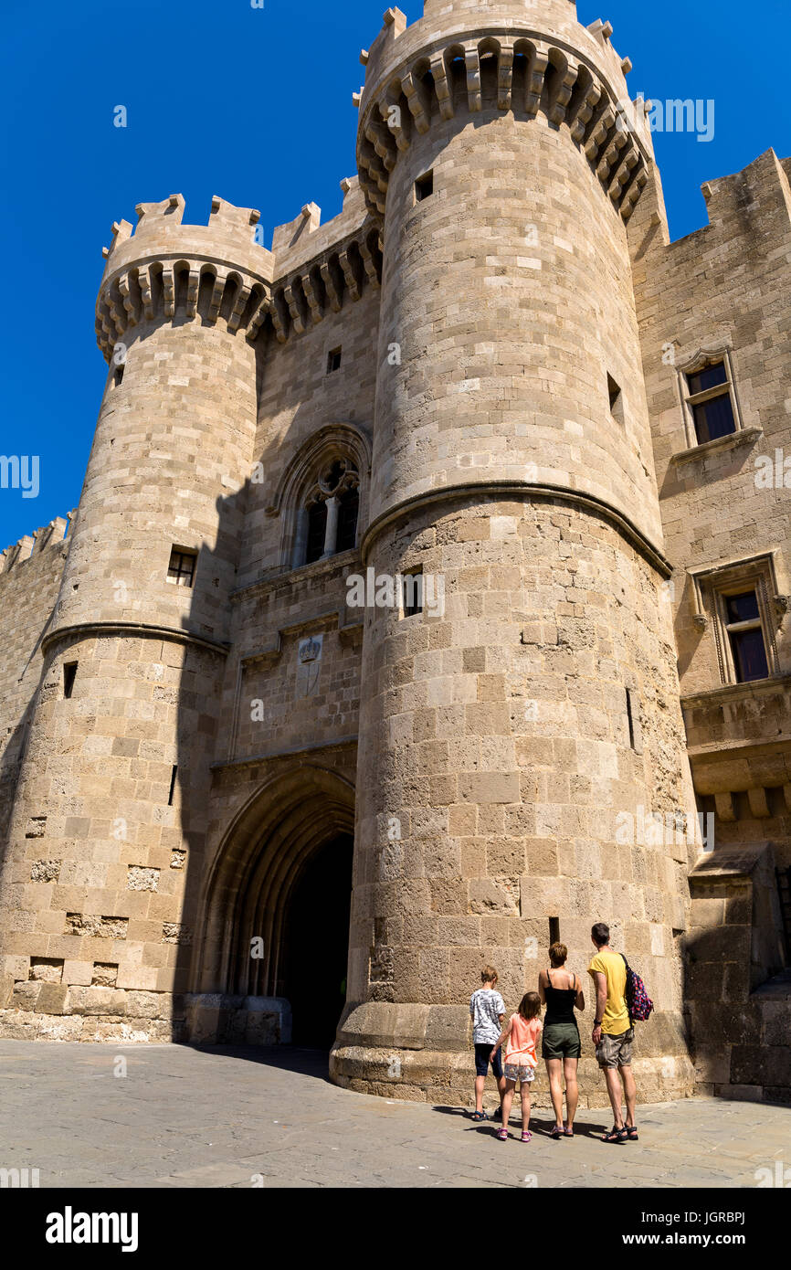 The Palace of the Grand Master of the Knights. Medieval castle in the ...