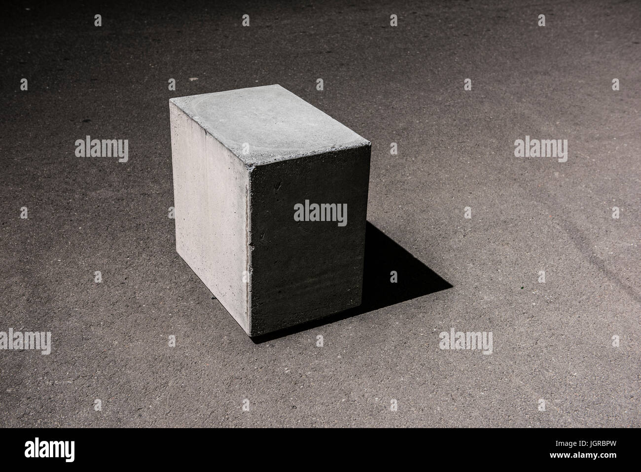 Concrete Cube Block Stock Photo - Alamy