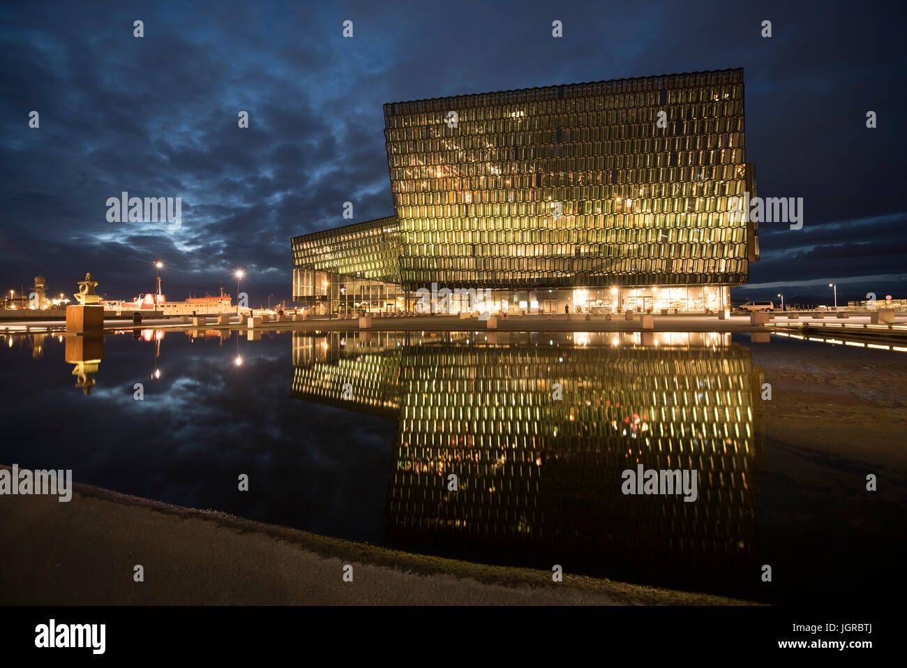 Harpa Concert Hall Building in Reykjavik, Iceland Stock Photo - Alamy