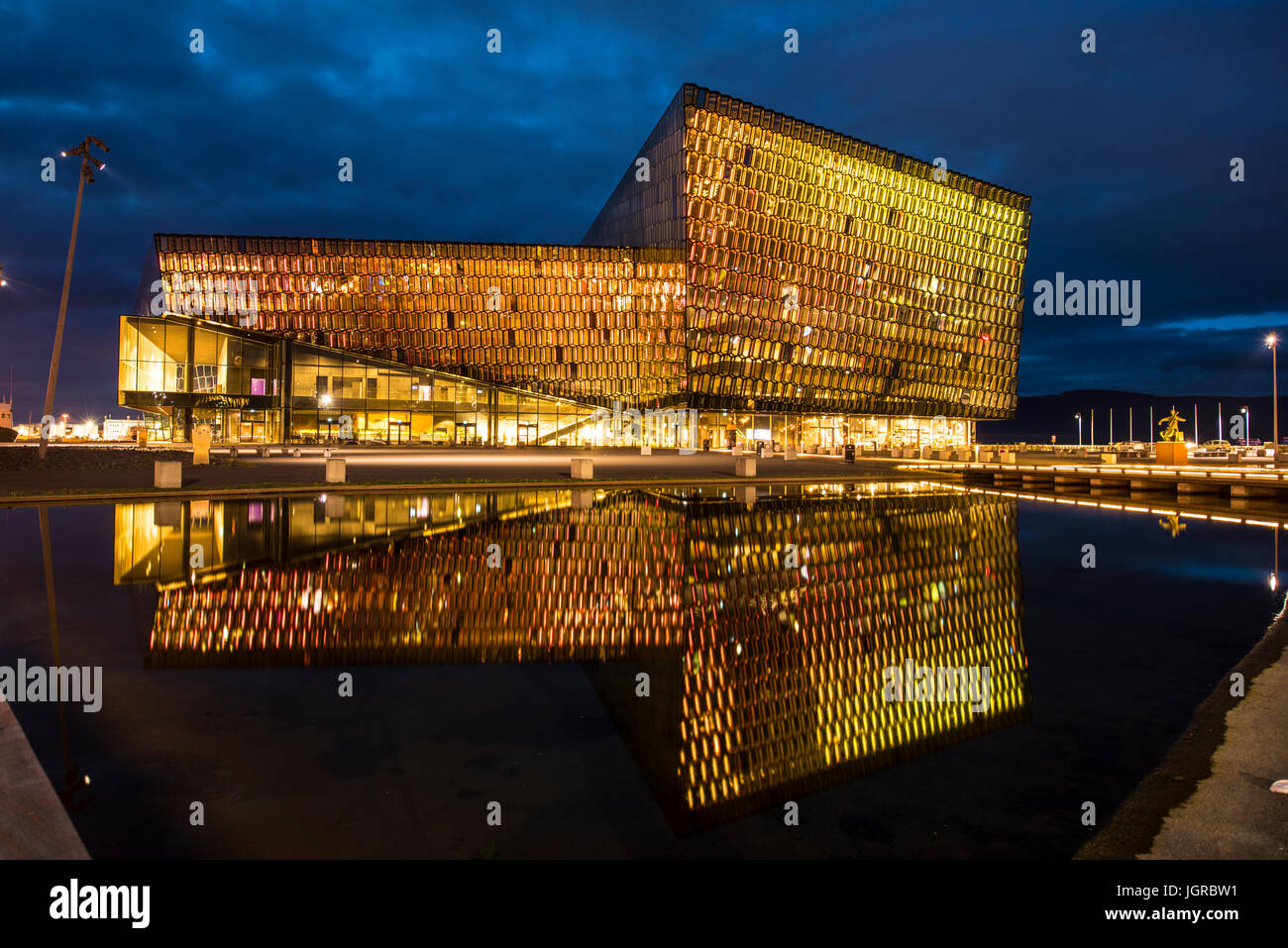 Harpa Concert Hall Building in Reykjavik, Iceland Stock Photo - Alamy
