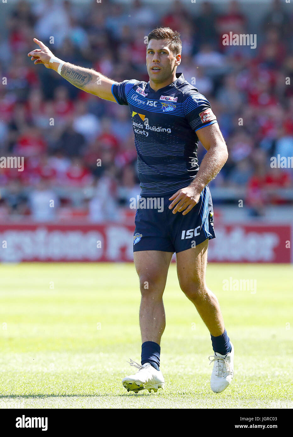 Leeds Rhinos Joel Moon in action against Salford Red Devils, during the ...