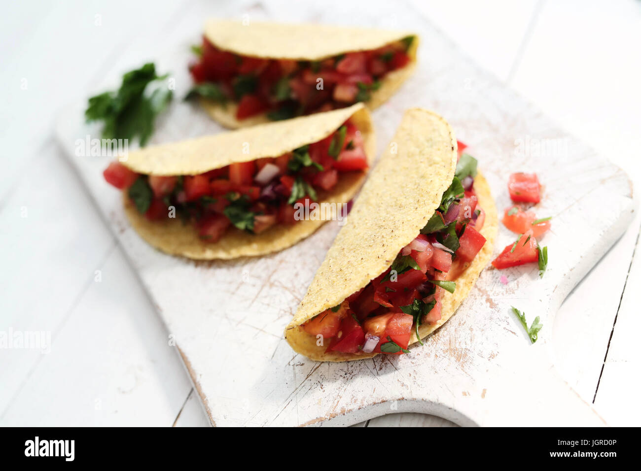 Food and cuisine. Delicious taco on the table Stock Photo - Alamy