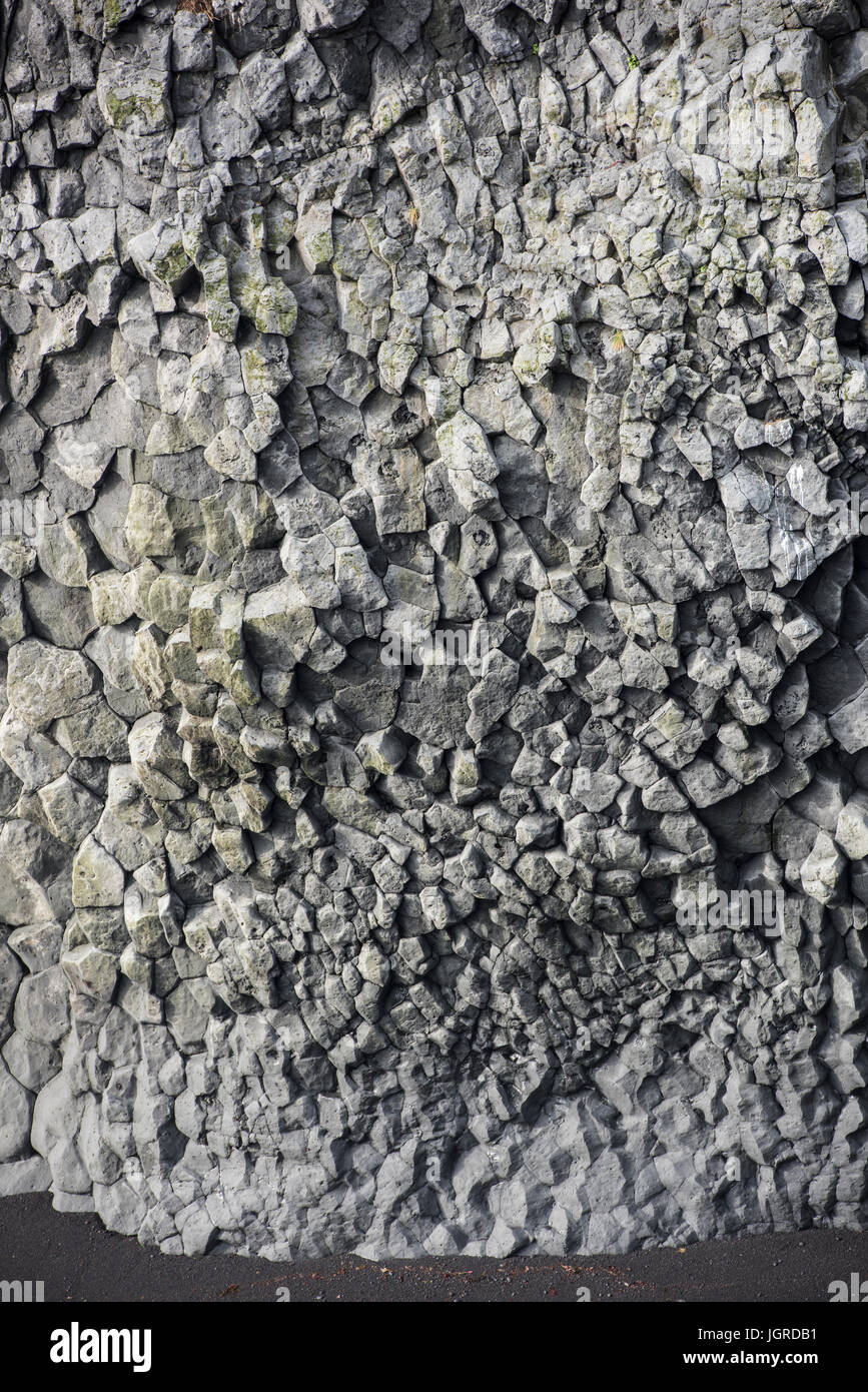 Acidic polygonal volcanic rock columns Stock Photo - Alamy
