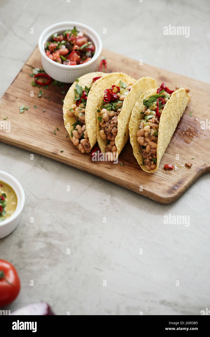 Food and cuisine. Delicious taco on the table Stock Photo - Alamy