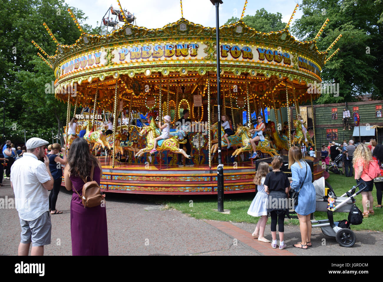 Funfair, Chapelfield Gardens, Norwich UK Stock Photo - Alamy