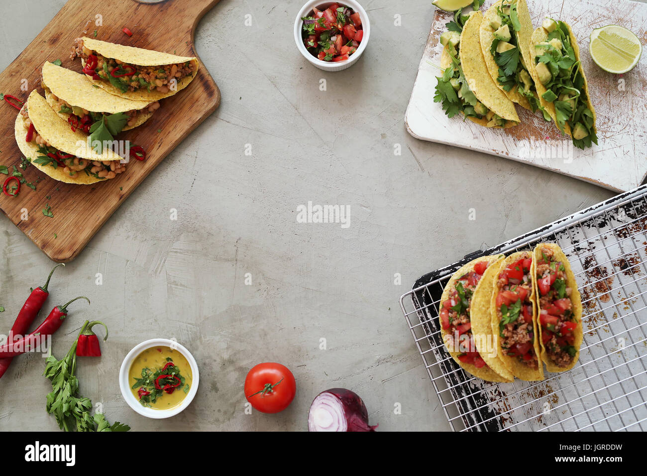 Food and cuisine. Delicious taco on the table Stock Photo - Alamy