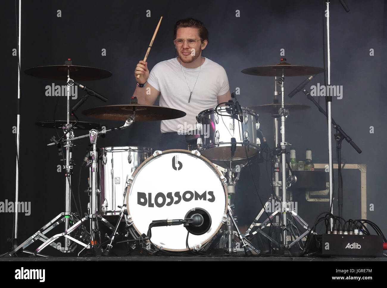 Joe Donovan from the Blossoms performs on the main stage at the TRNSMT ...