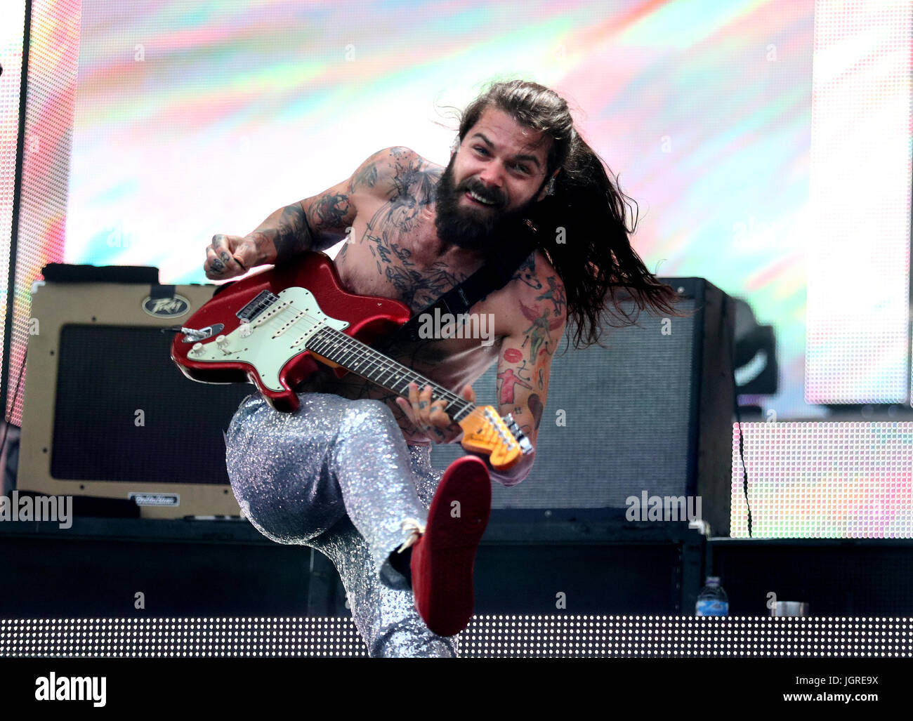 Simon Neil from Biffy Clyro performs on the main stage at the TRNSMT ...