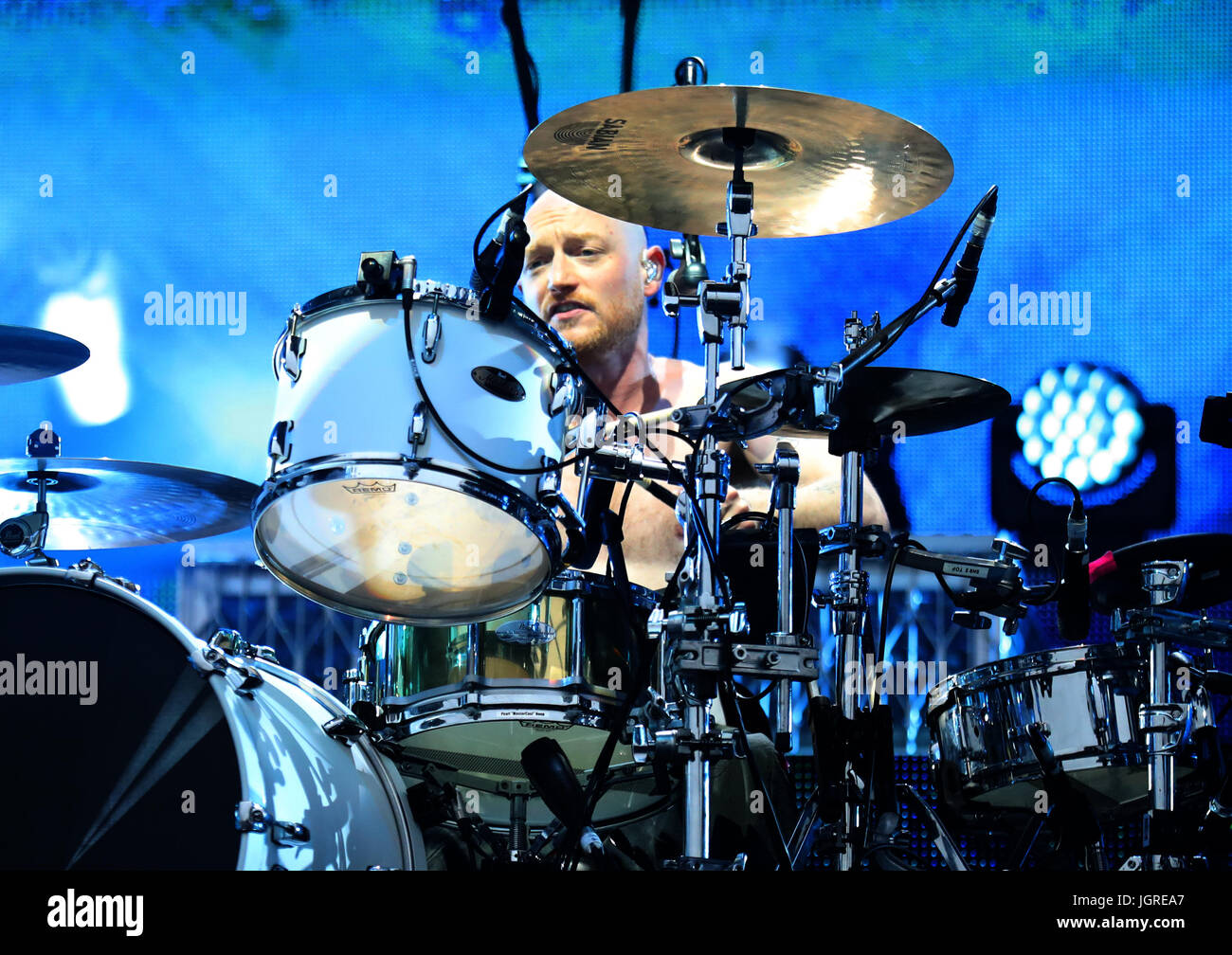 Ben Johnston performs on the main stage at the TRNSMT music festival at ...