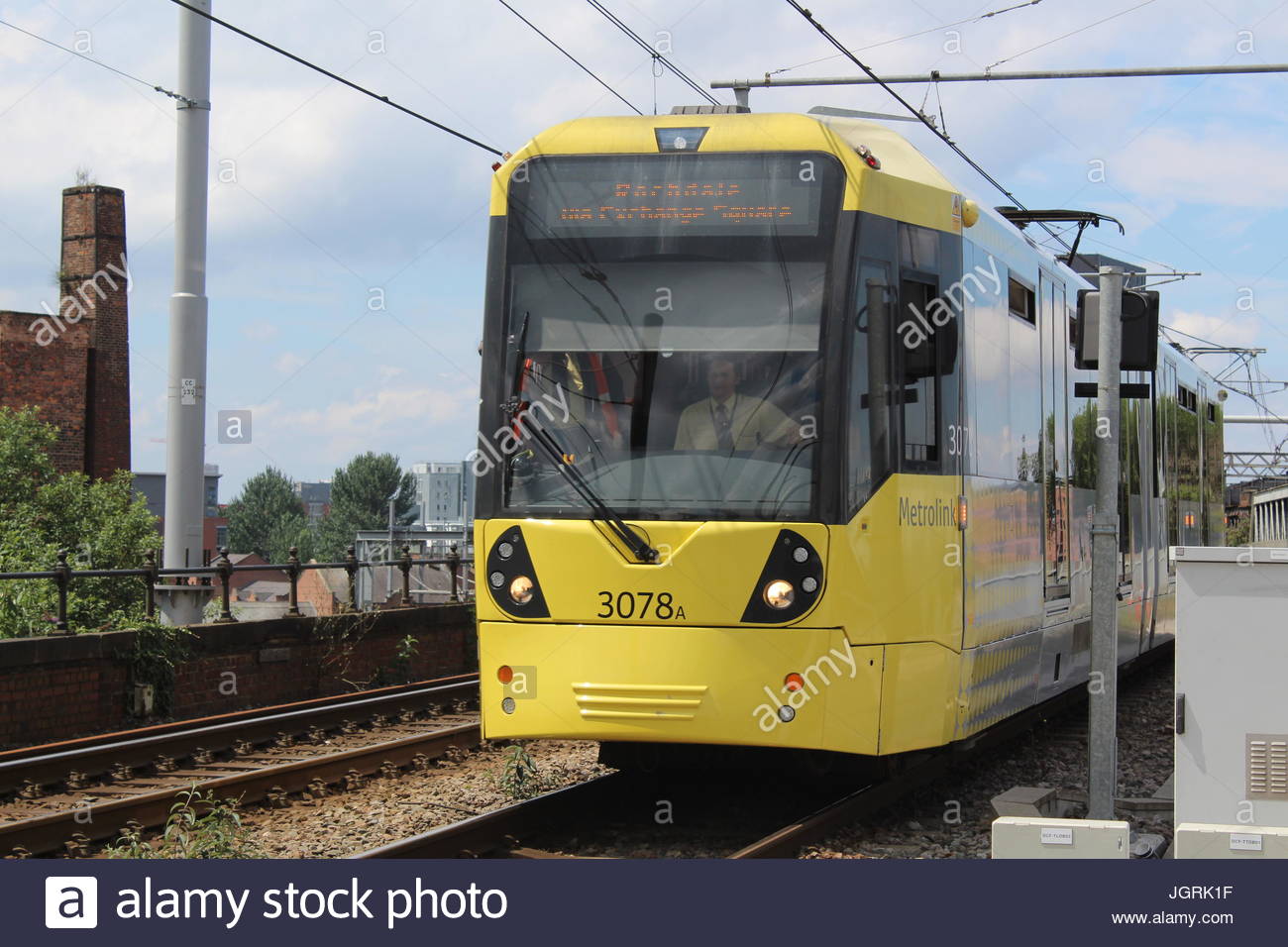 Deansgate Castlefield Tram Stop Manchester England Stock Photos ...