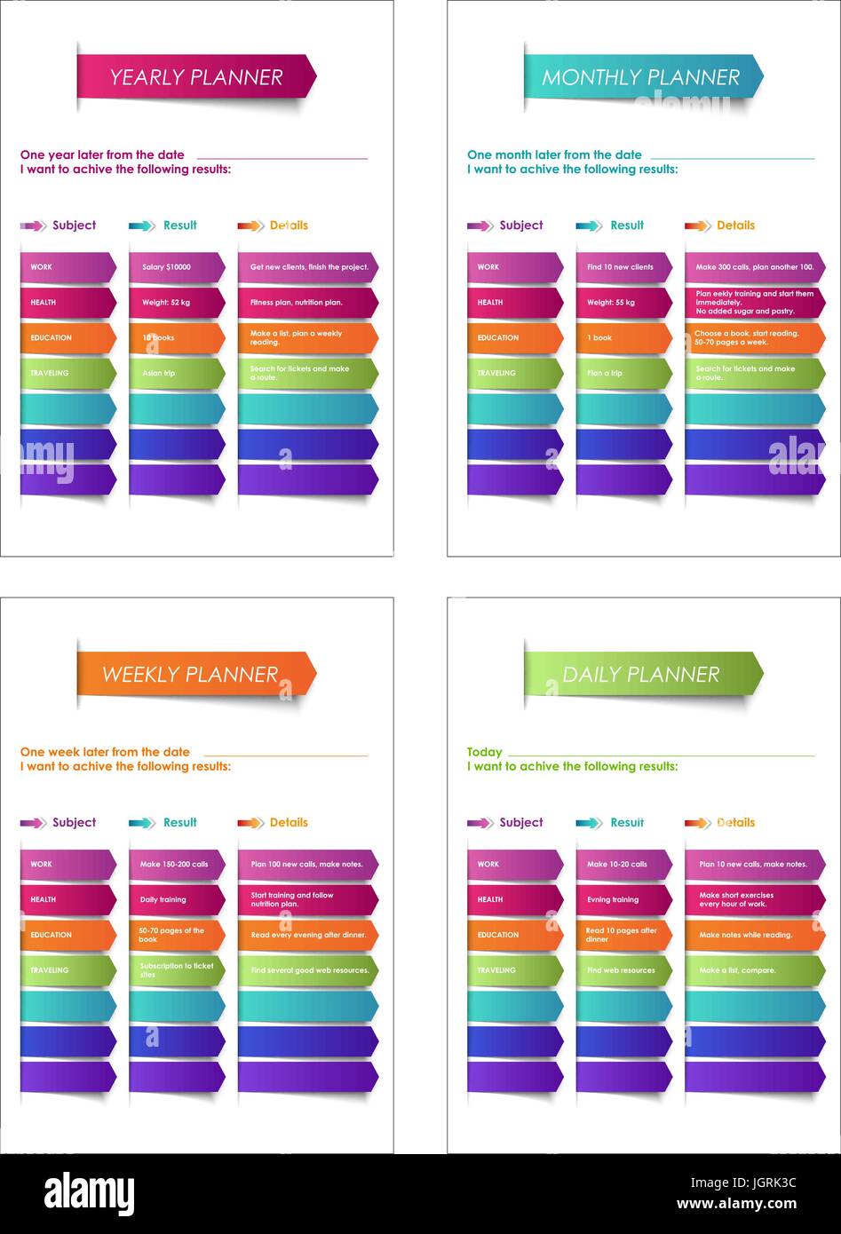 Weekly planner organizer list hi-res stock photography and images - Alamy