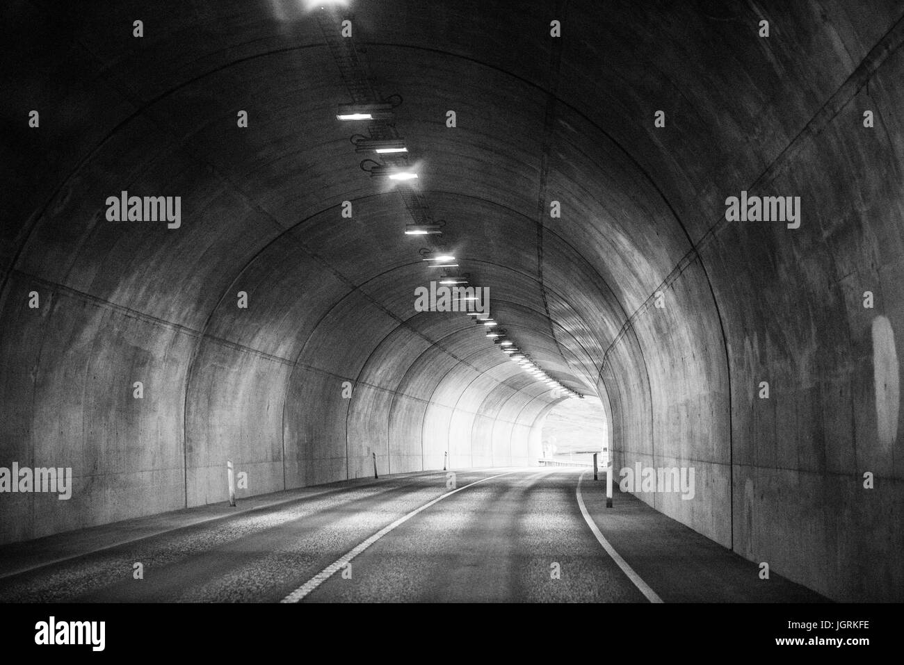 Underground Tunnel Road Stock Photo - Alamy