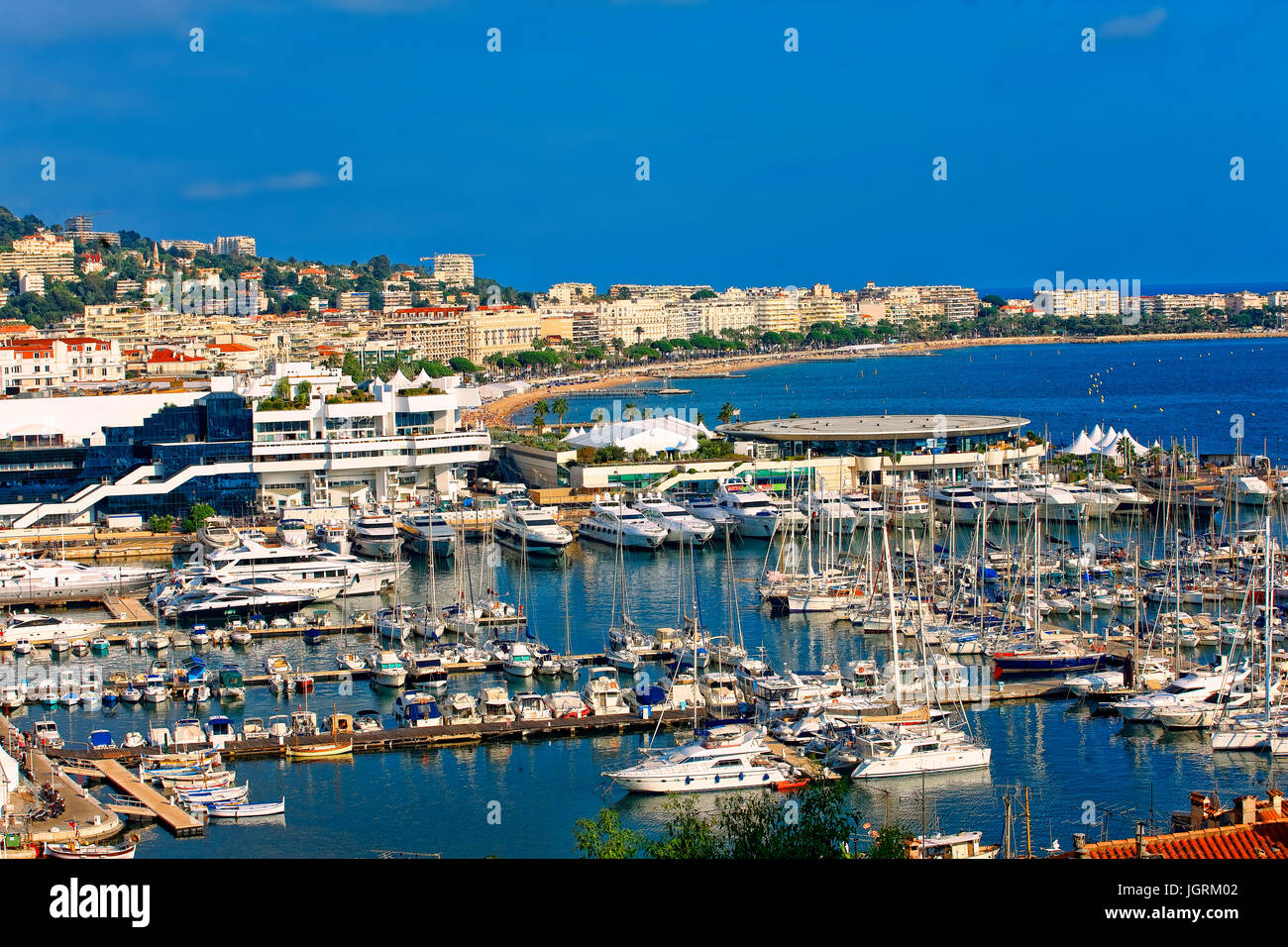The harbour of Cannes Stock Photo - Alamy