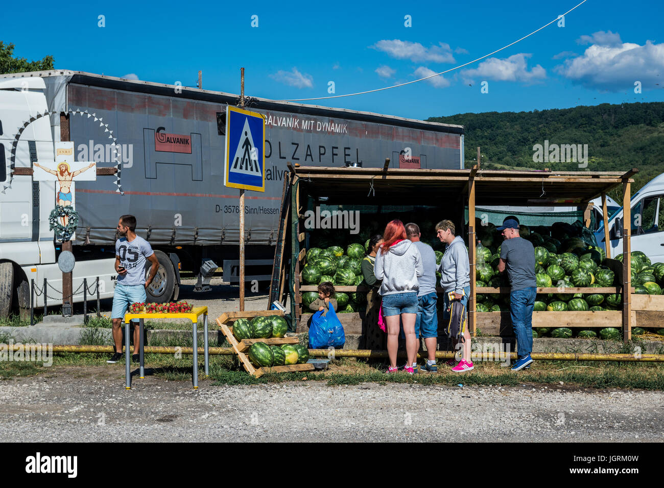 Watermelons seller hi-res stock photography and images - Alamy