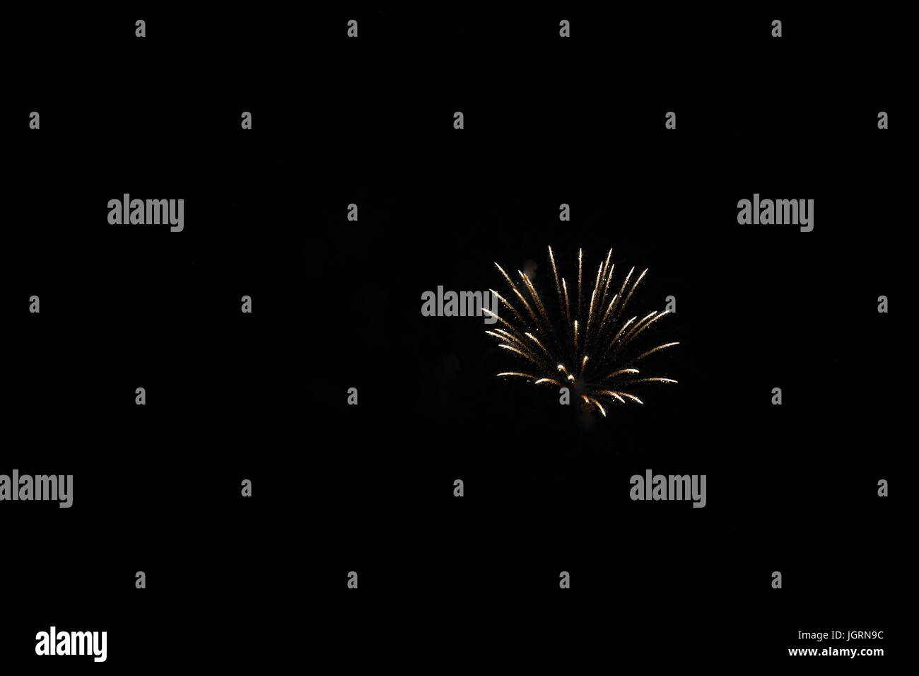 Single Firework White Background