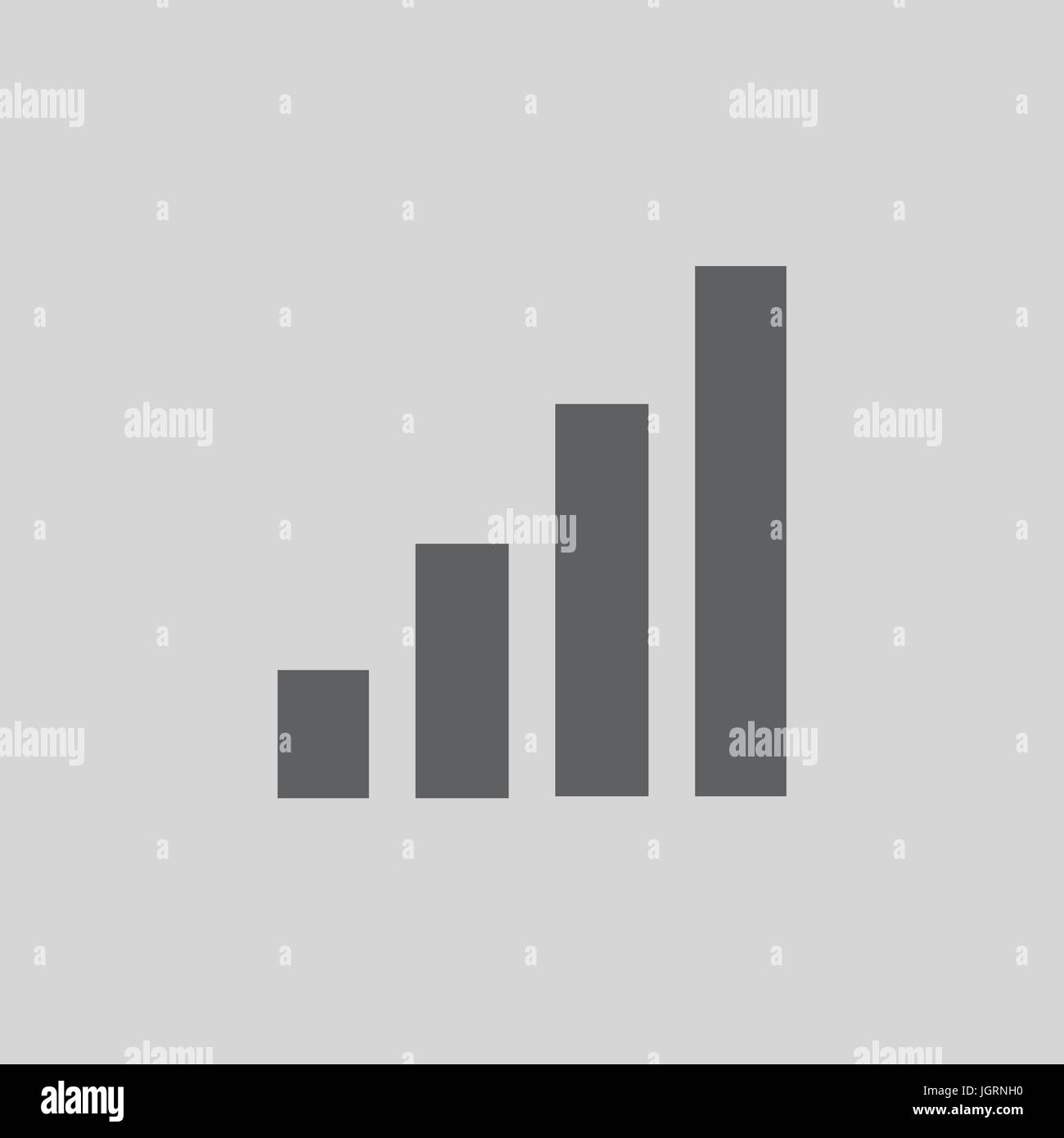 Chart icon vector isolated on grey background Stock Vector Image & Art ...