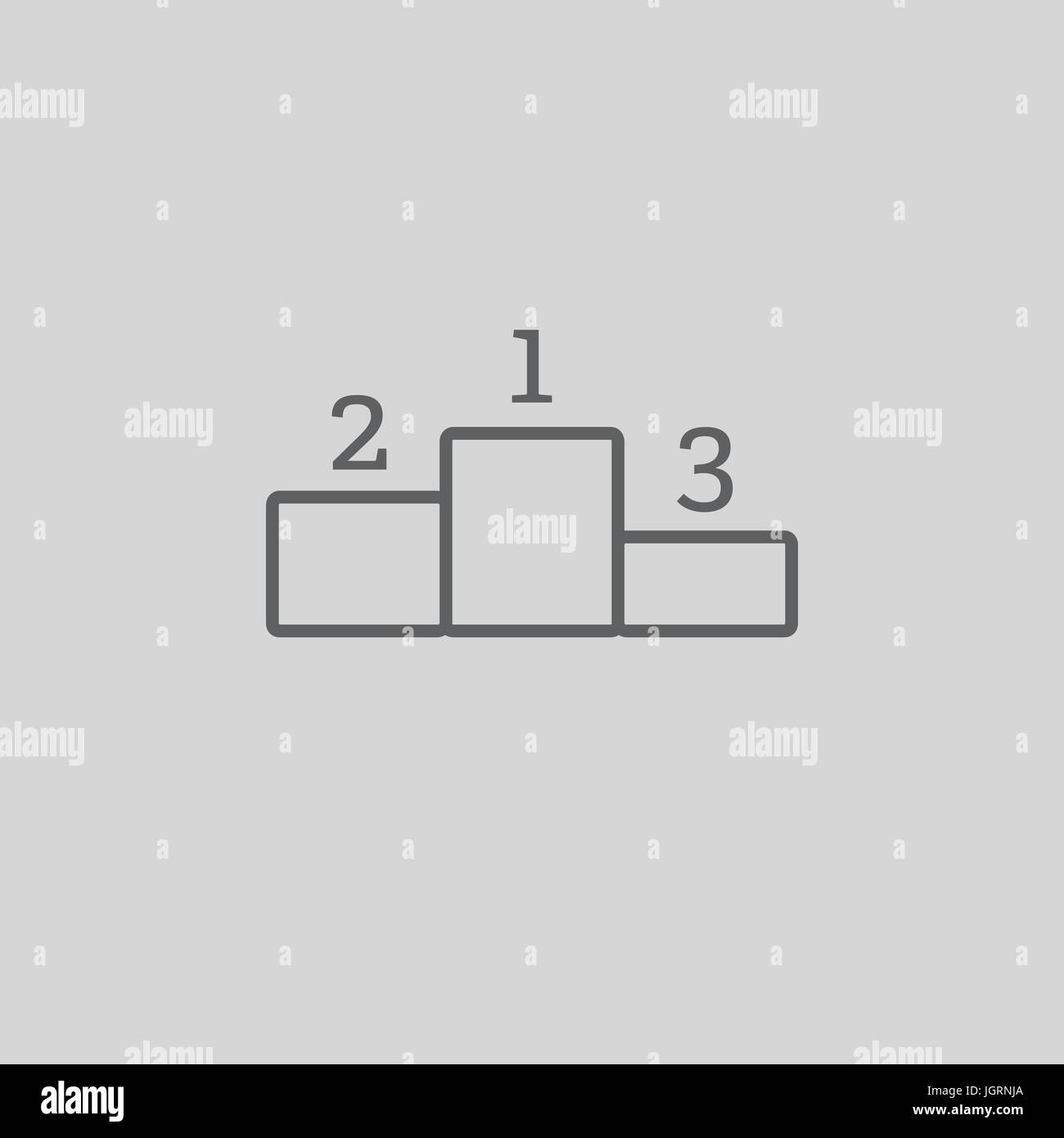 Winners Icon Vector isolated on grey background Stock Vector Image ...